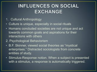 Social exchange theory slides | PPTX