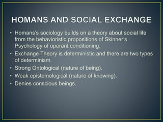 Social exchange theory slides | PPTX