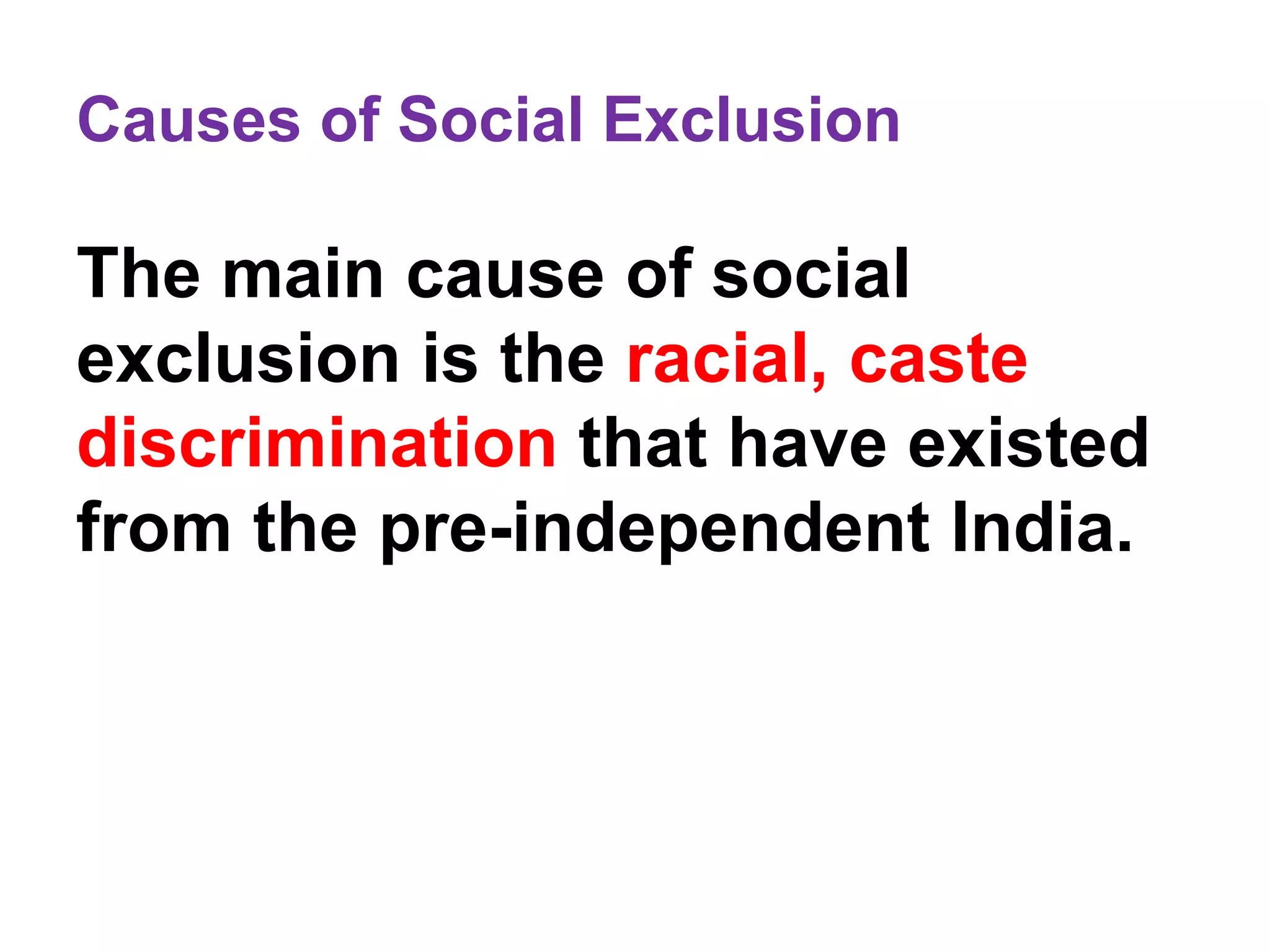 Social exclusion | PPTX