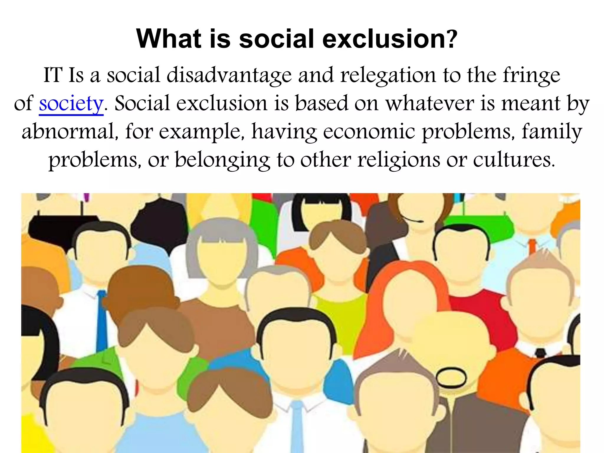 Social exclusion | PPTX