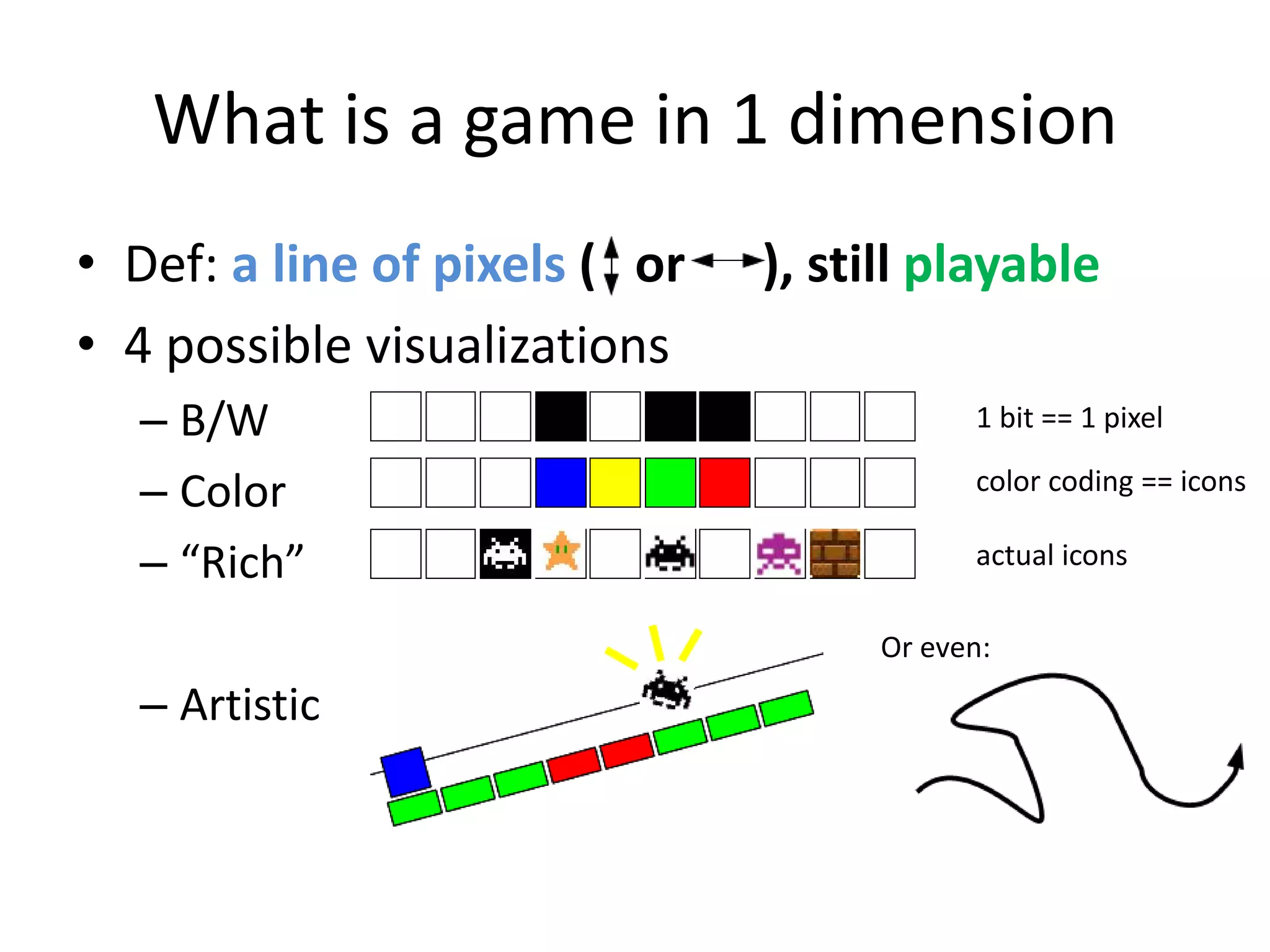 Social exploration of 1D games | PPT