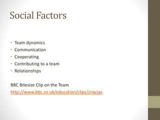 Social factors | PPT