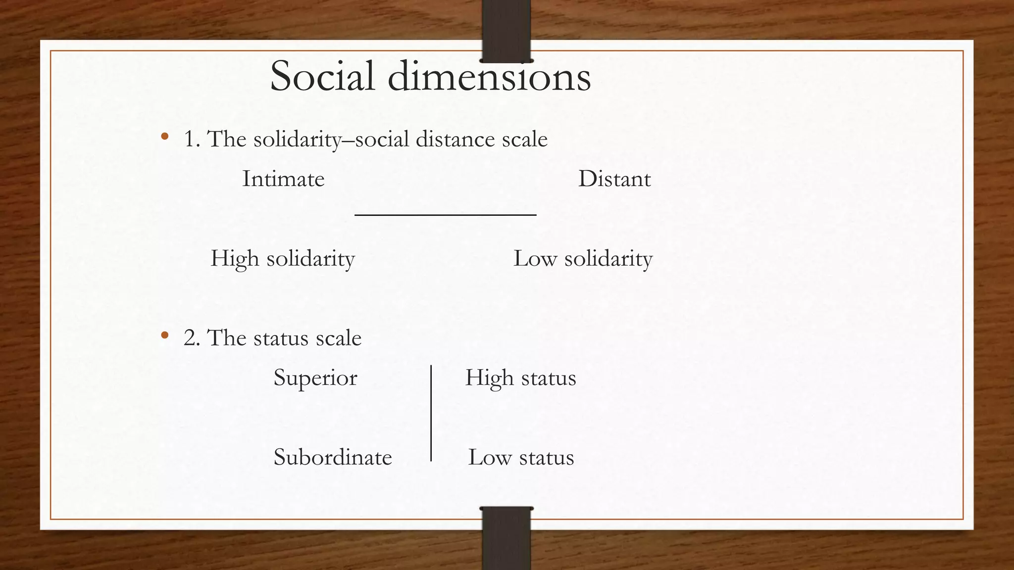 Social factors, dimensions and explanations | PPTX