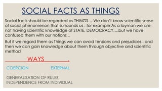 social facts.pptx Émile Durkheim, one of the founding figures of ...