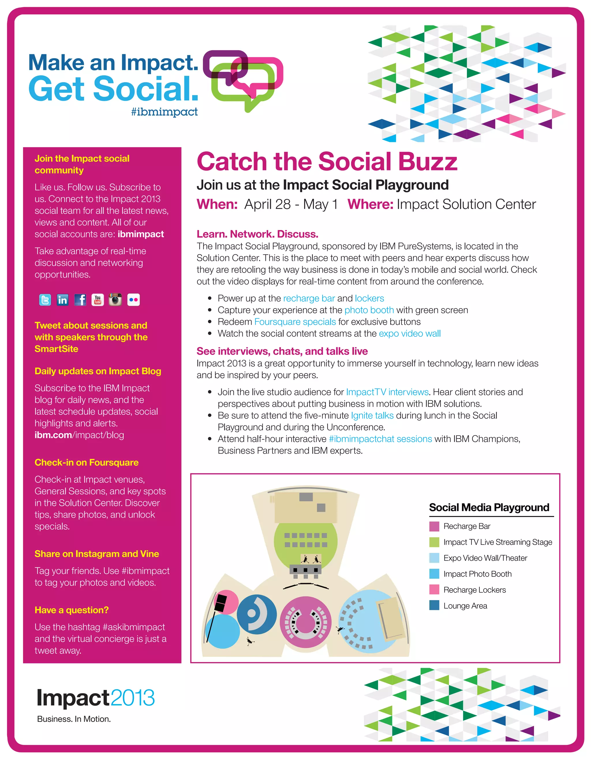IBM Impact 2013 Social Media Flyer | PDF