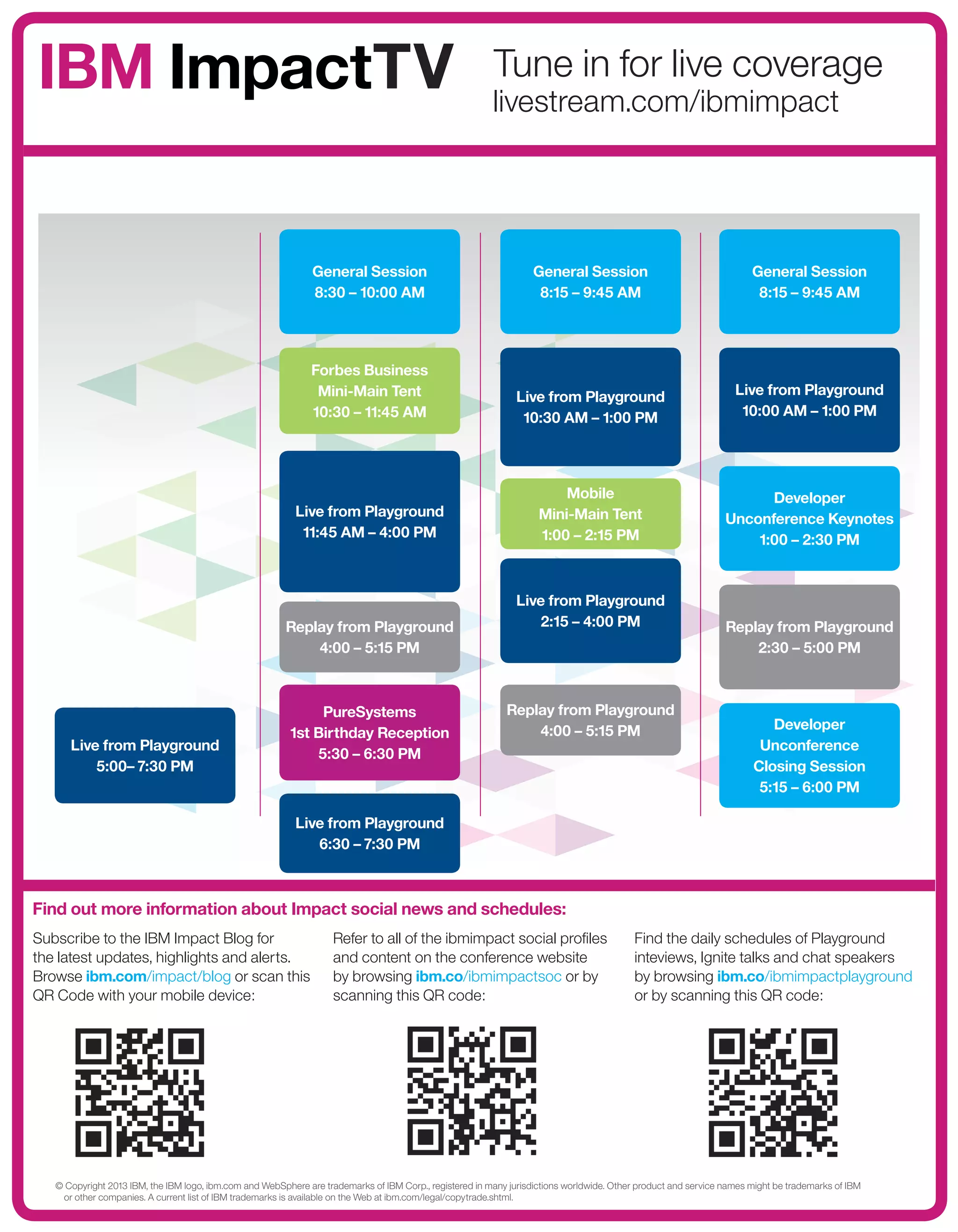 IBM Impact 2013 Social Media Flyer | PDF