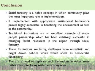 Social Forestry in India | PDF