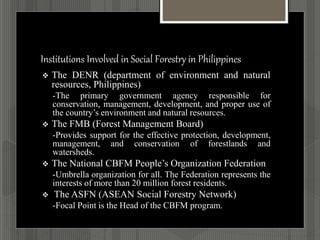 Social forestry program in the philippines | PPTX