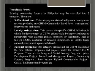 Social forestry program in the philippines | PPTX