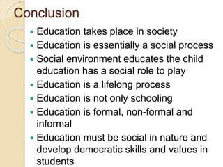 Social foundation of curriculum | PPTX
