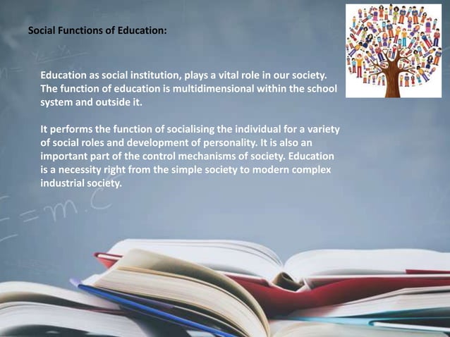 Social functions of education | PPTX | Education industry | Industries