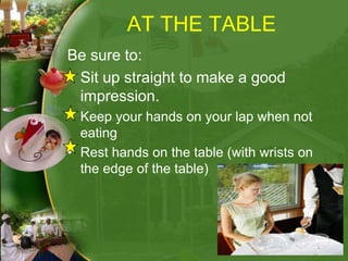Social Graces and Etiquette for secondary schools | PPT