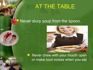 Social Graces and Etiquette for secondary schools | PPT