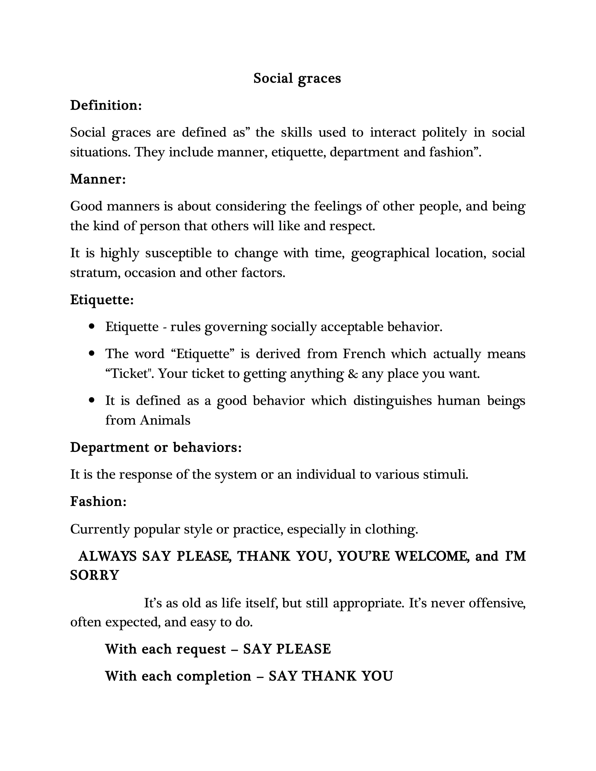 Social graces | DOCX