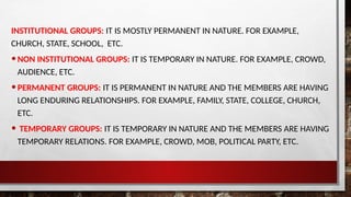 SOCIAL GROUP.pptx- introduction, definition, classification and ...