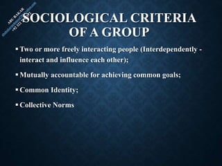 Social group and types of social group | PPT