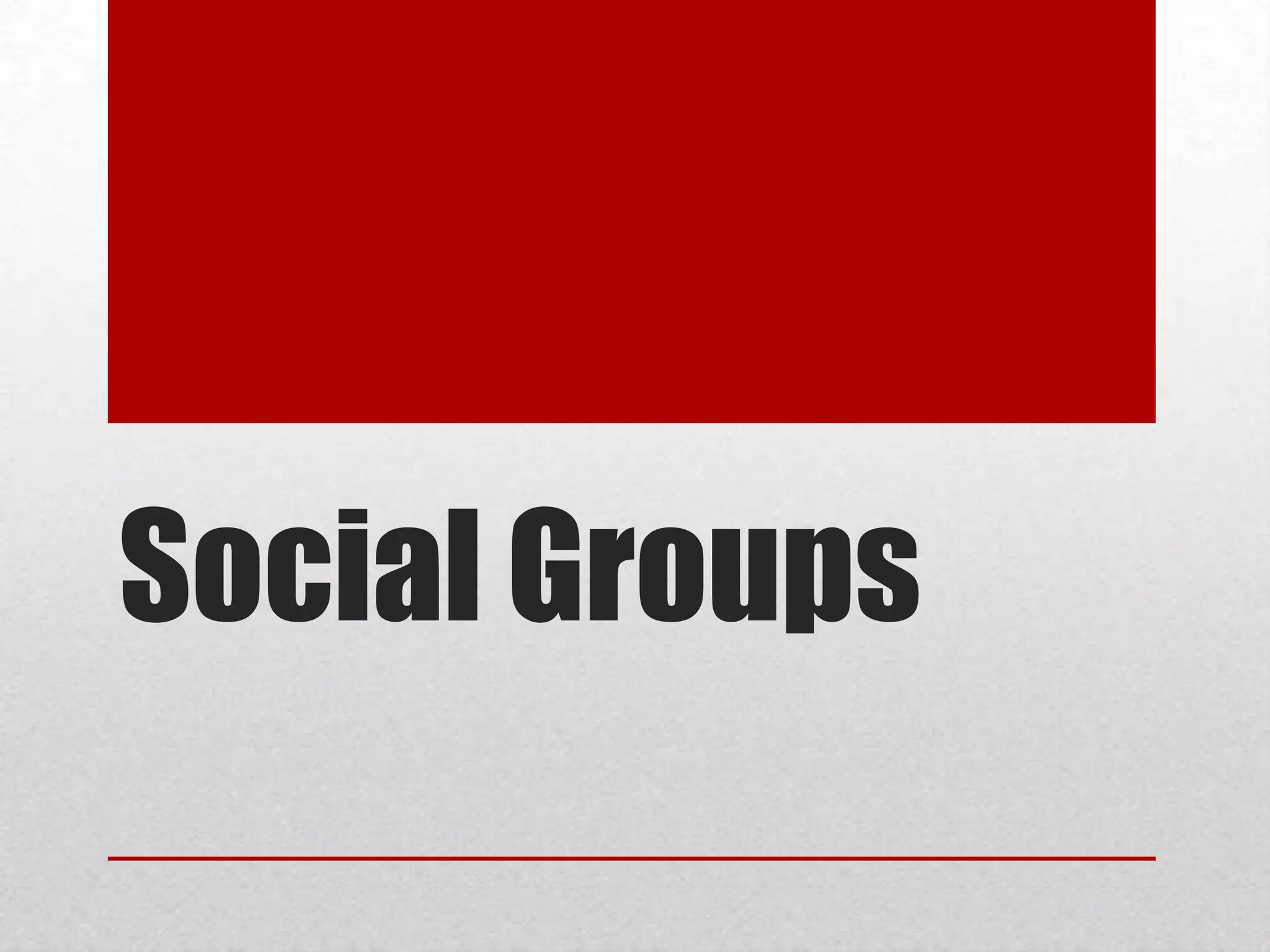 Social groups | PPT