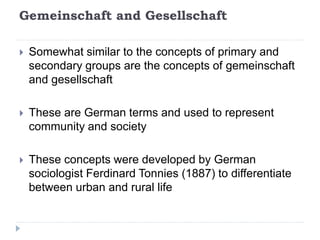 Social groups and types | PPTX