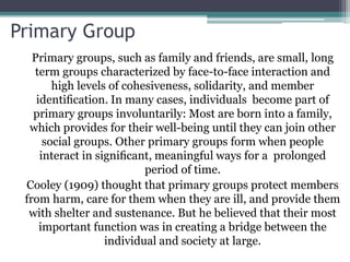 Social groups | PPTX