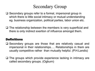 Social groups | PPTX