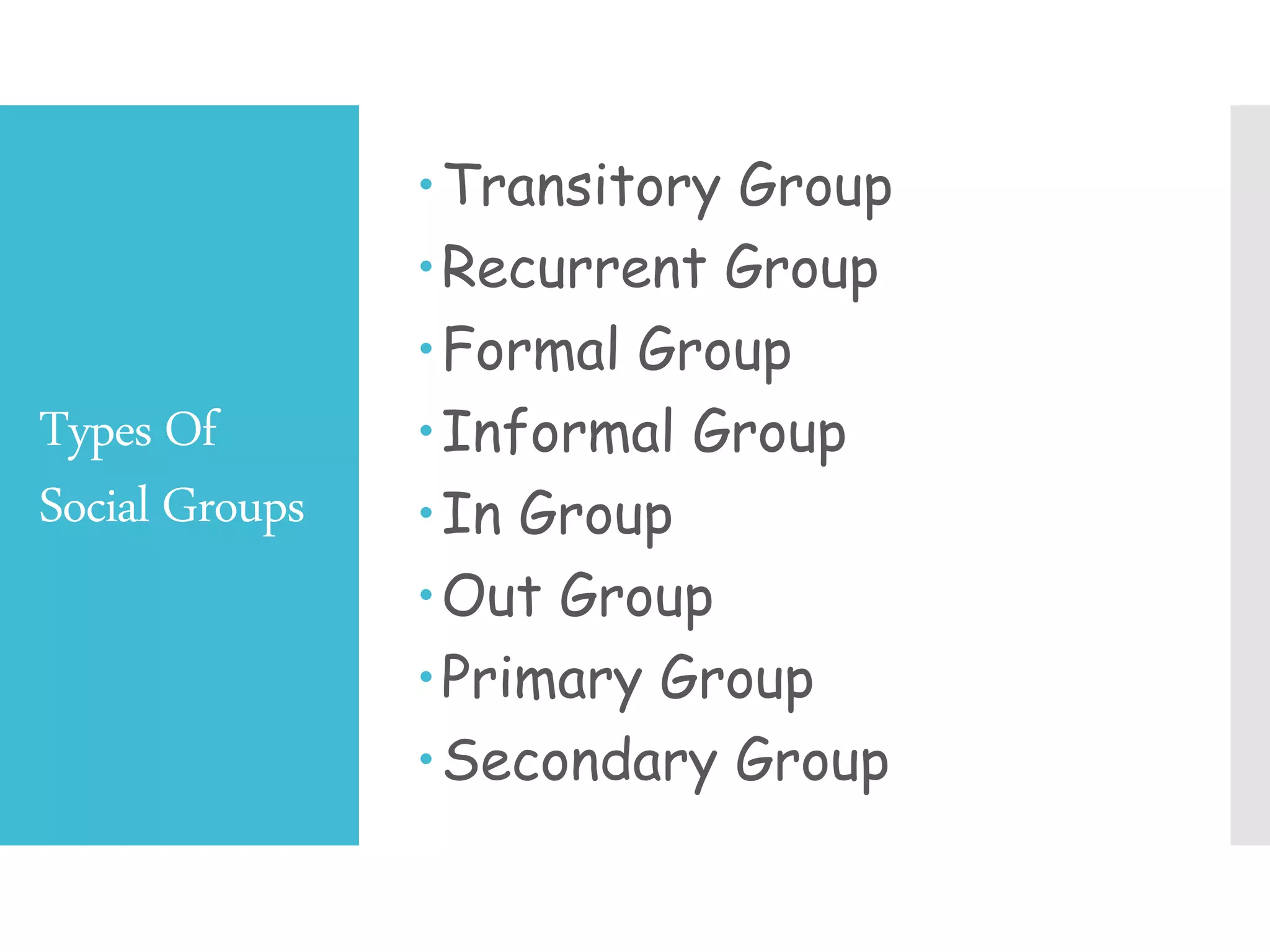Social Groups in Society | PPTX