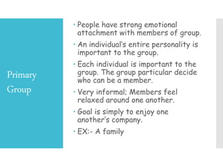 Social Groups in Society | PPTX