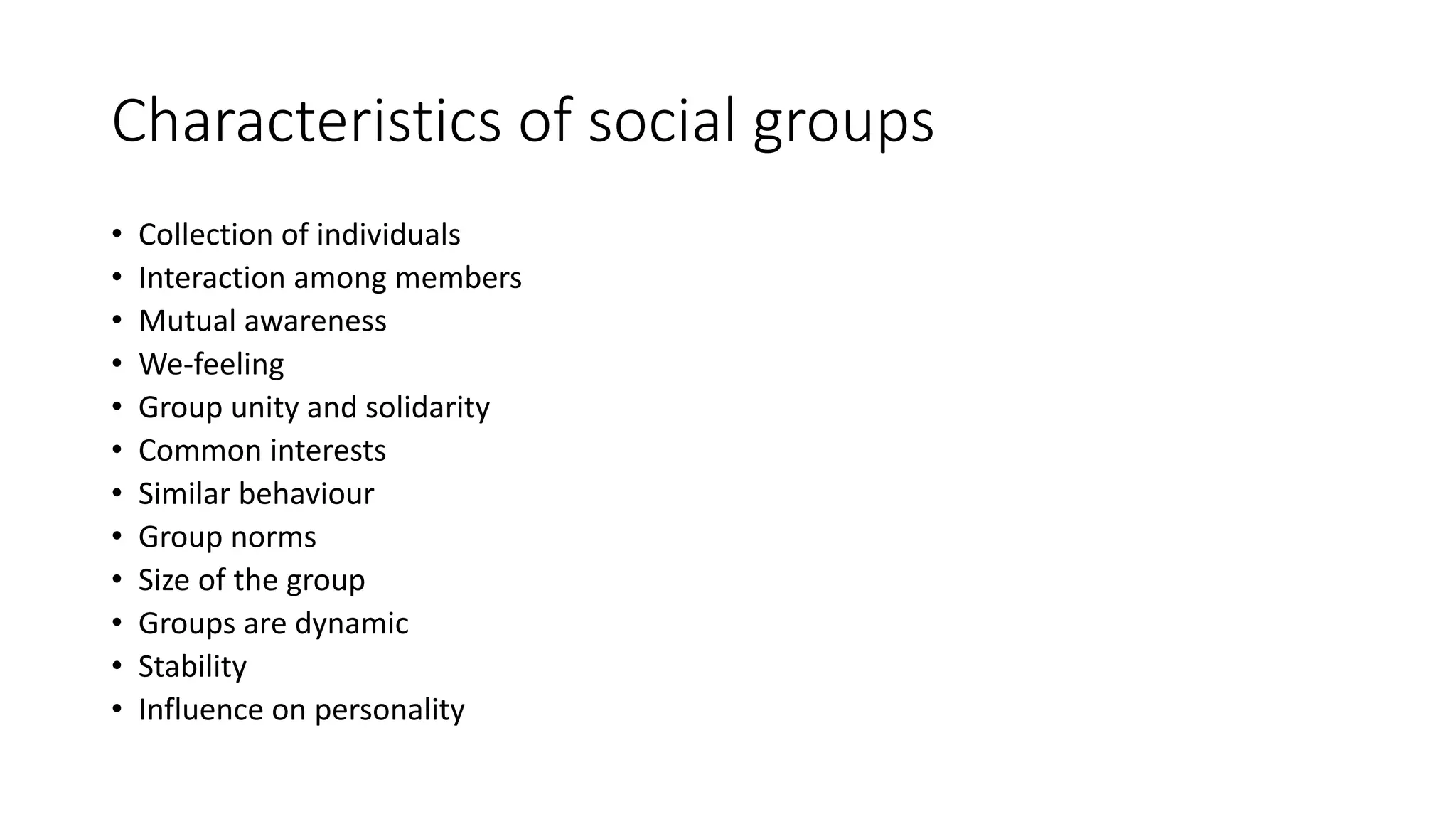 Social groups | PPTX
