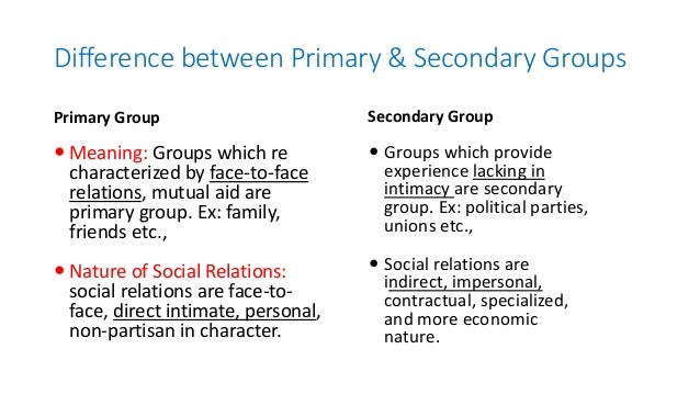 Social groups