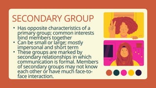 Social Groups.pptx Understanding Culture, society and politics | PPT