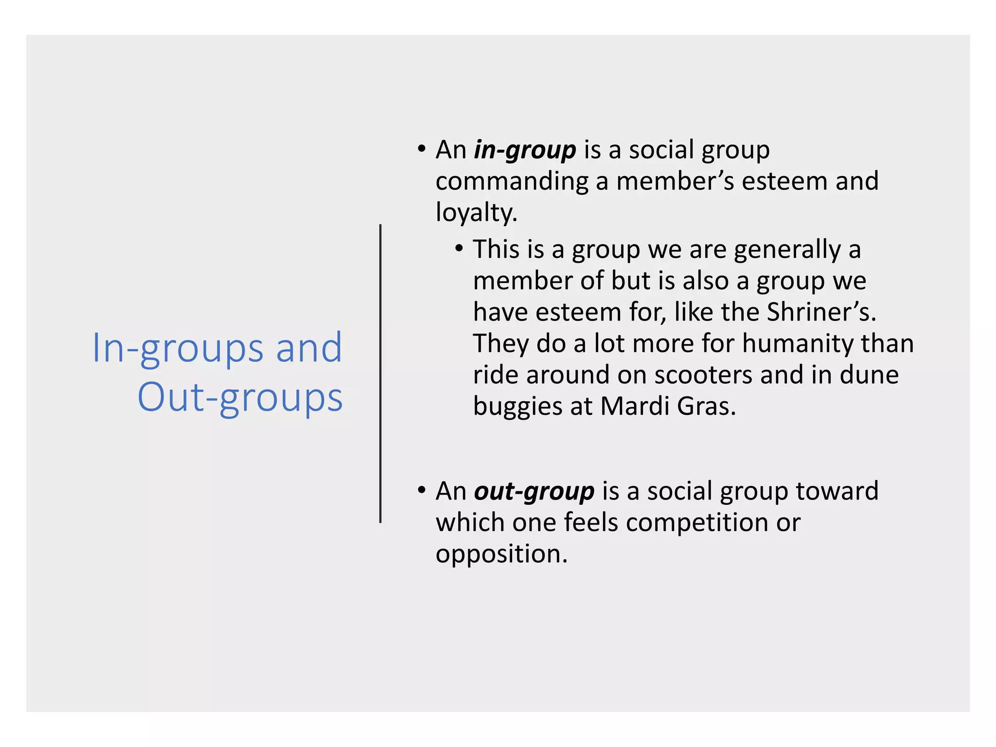 Social groups and organizations | PPSX