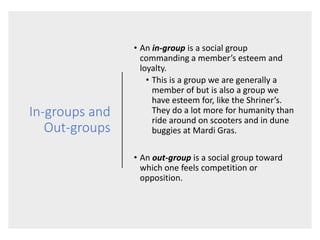Social groups and organizations | PPSX
