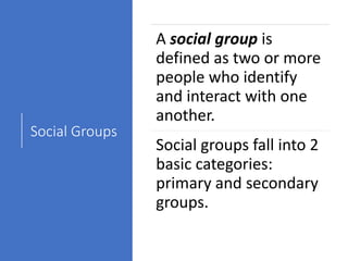 Social groups and organizations | PPSX