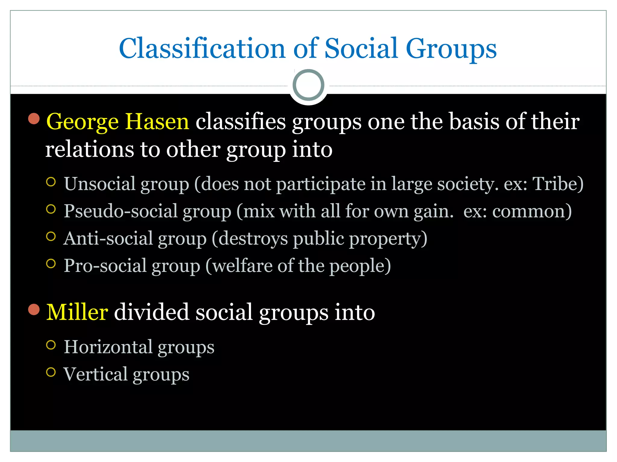 Social groups and processes | PPT