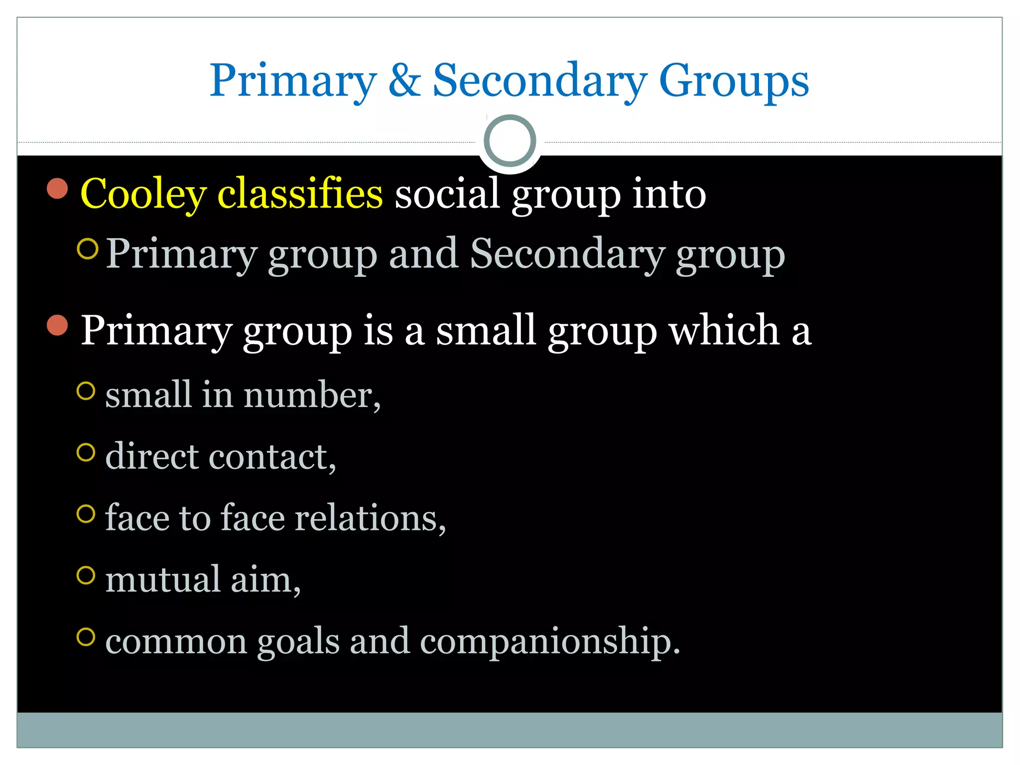 Social groups and processes | PPT