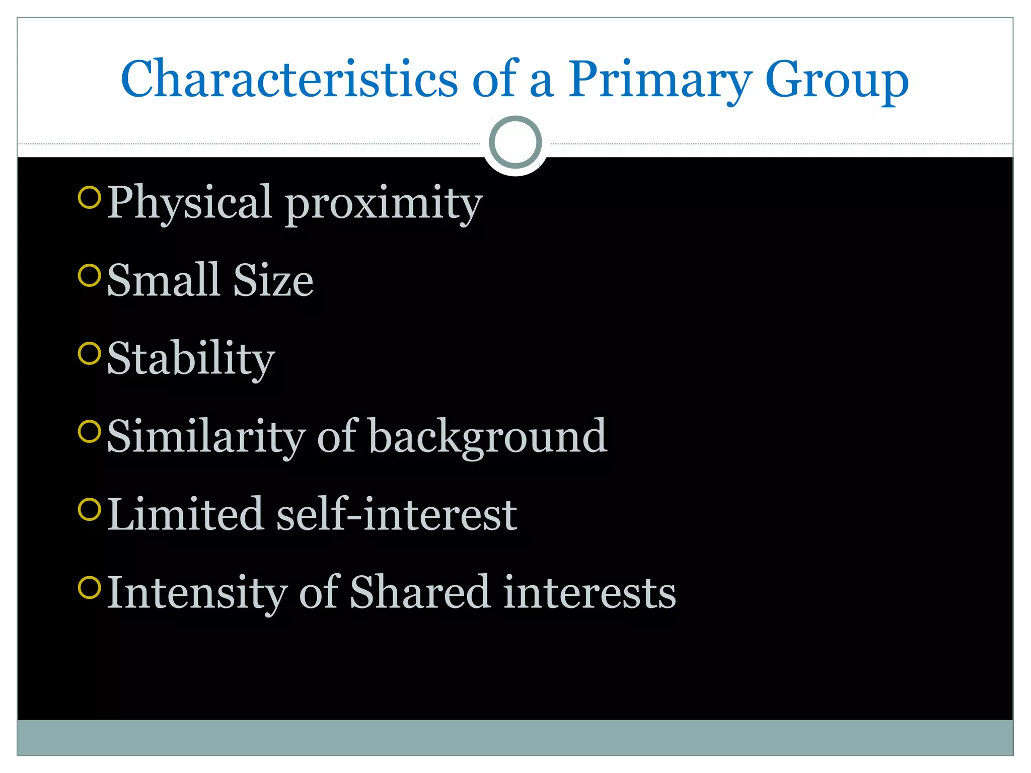 Social groups and processes | PPT