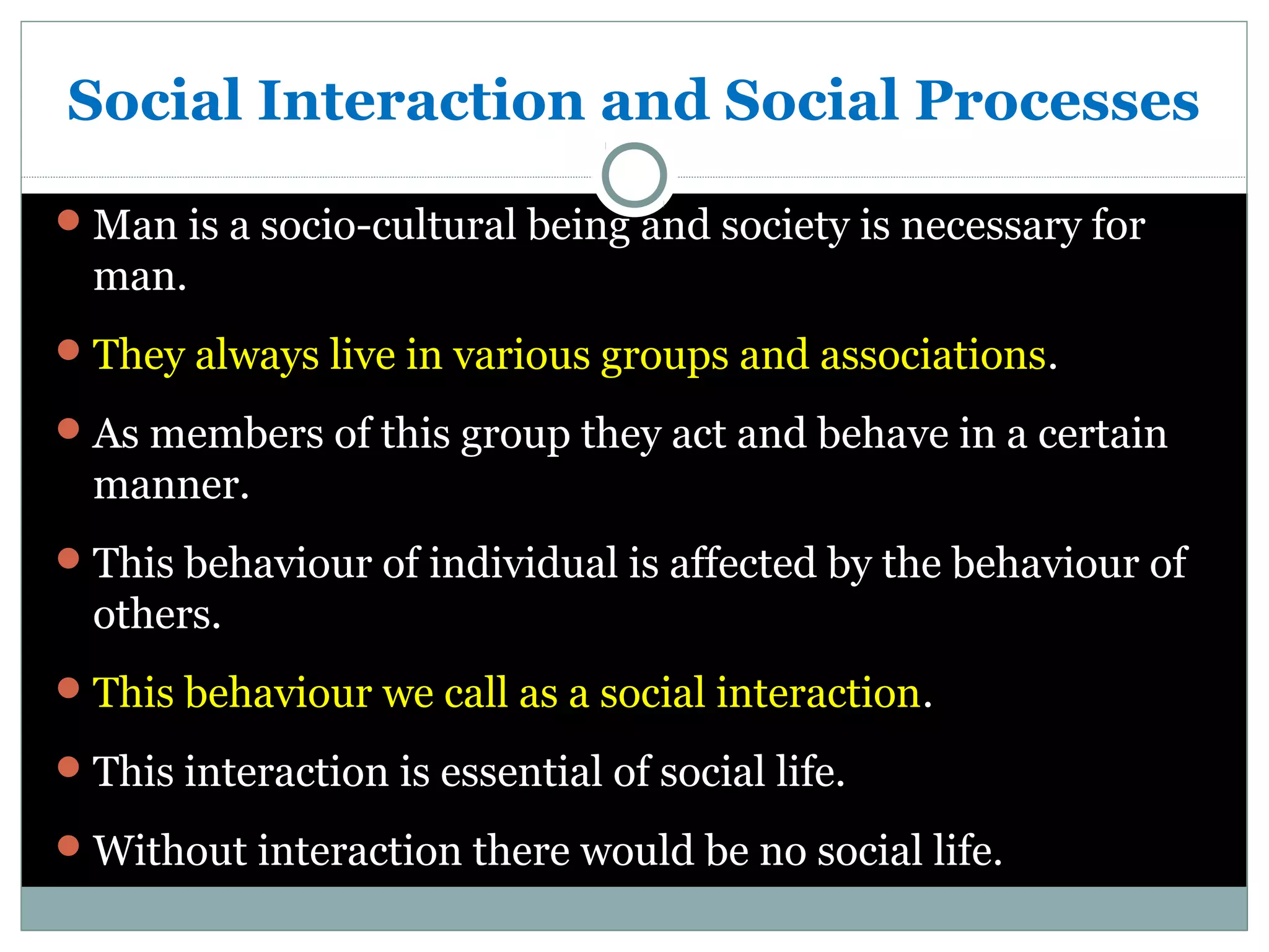 Social groups and processes | PPT