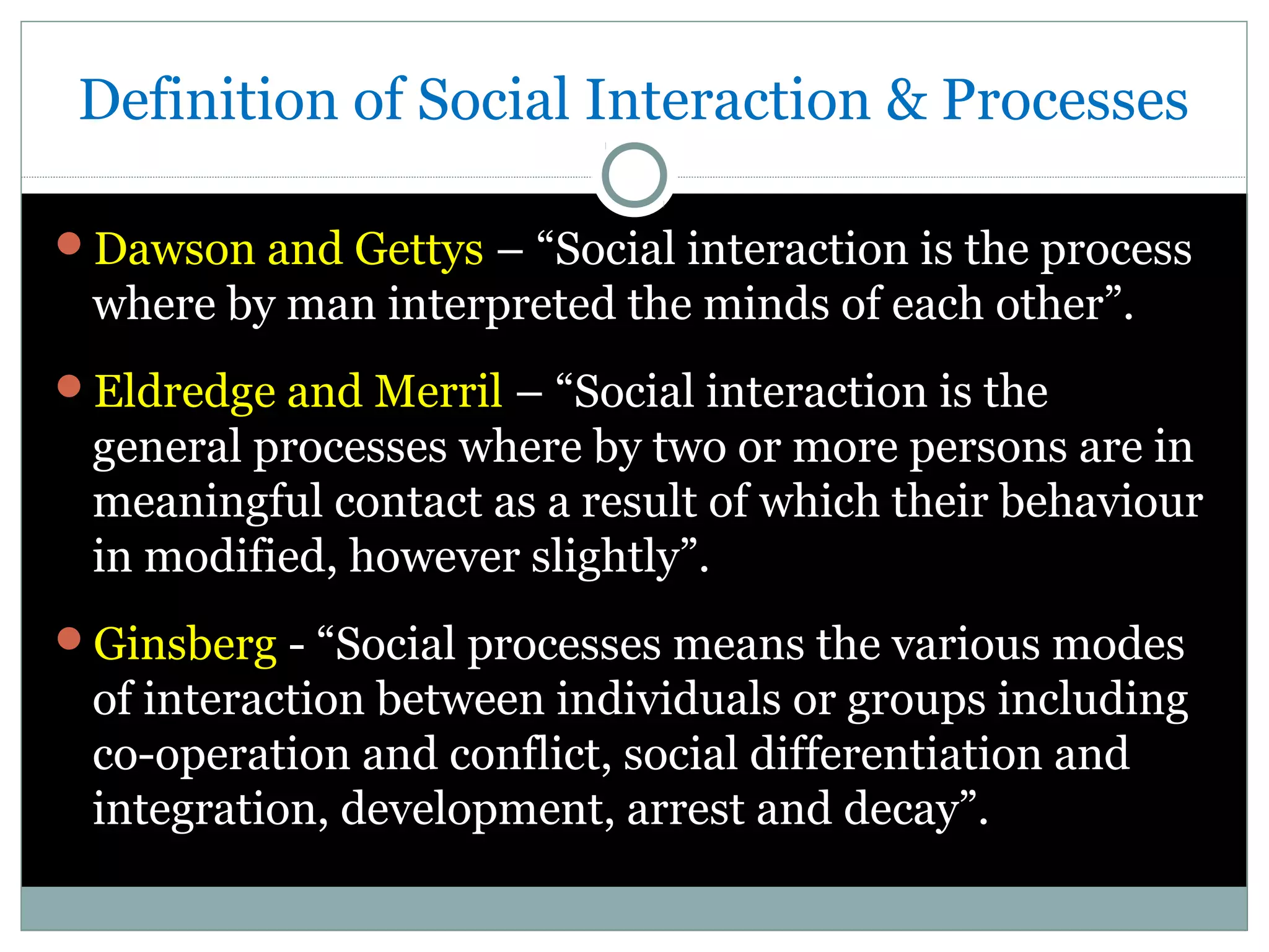 Social groups and processes | PPT
