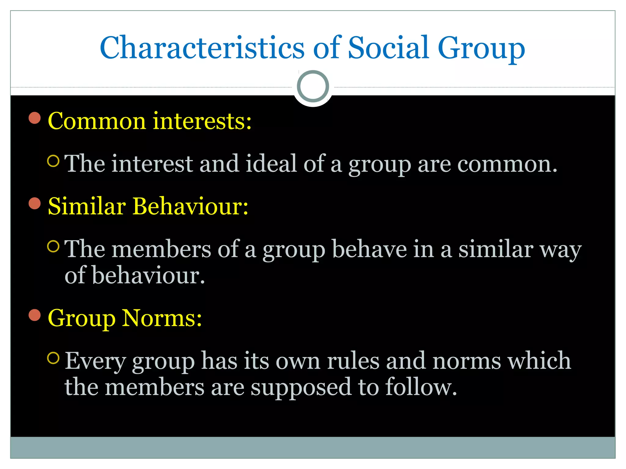 Social groups and processes | PPT