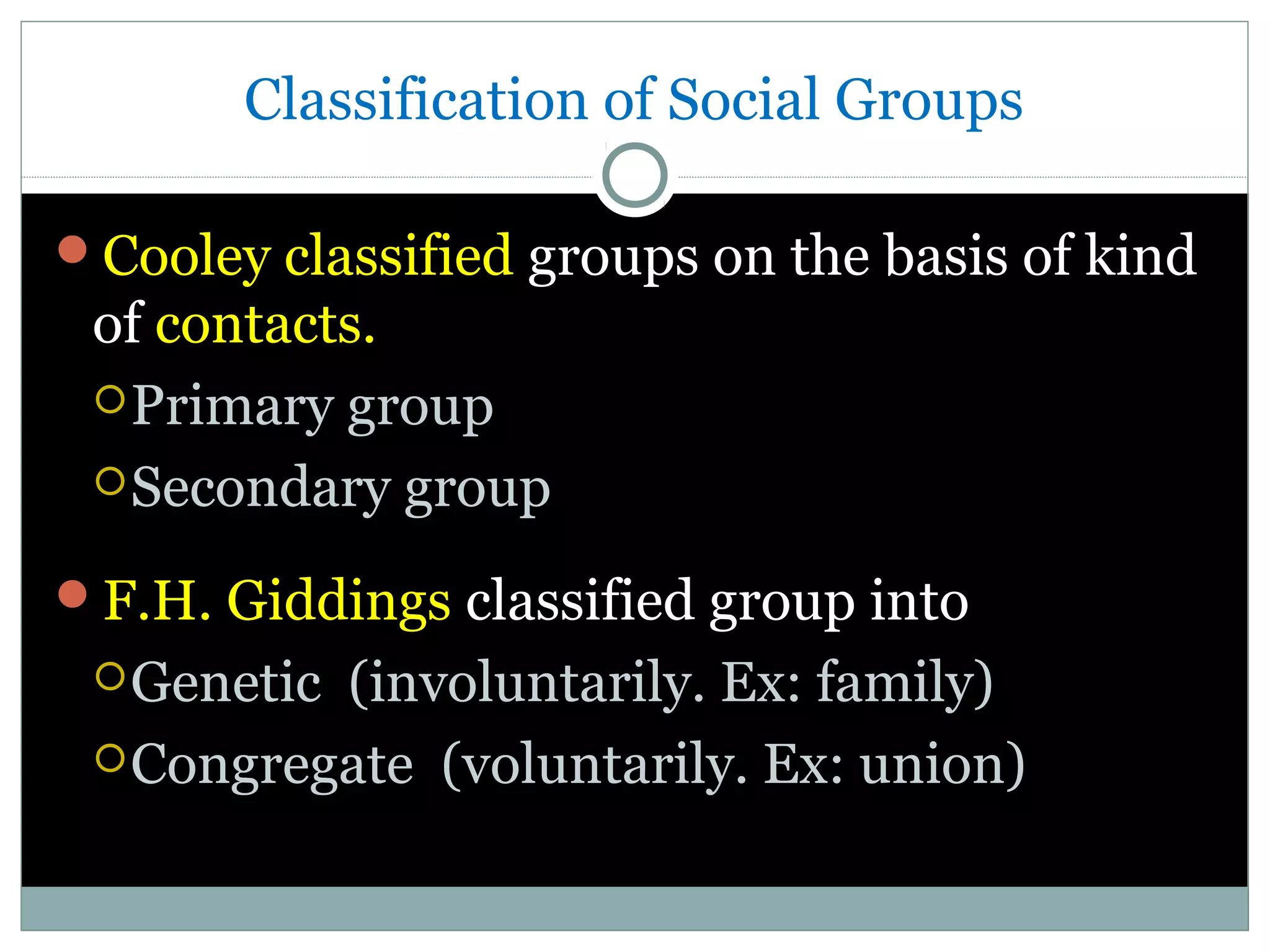 Social groups and processes | PPT