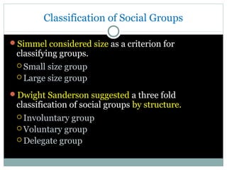Social groups and processes | PPT