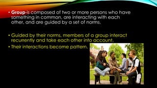 Social groups and social interactions | PPTX