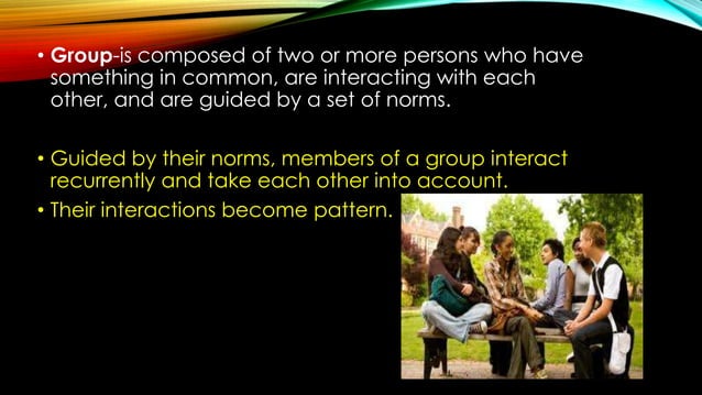 Social groups and social interactions | PPTX