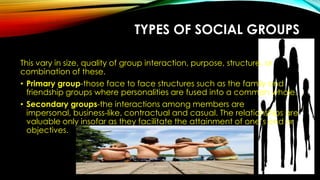 Social groups and social interactions | PPTX