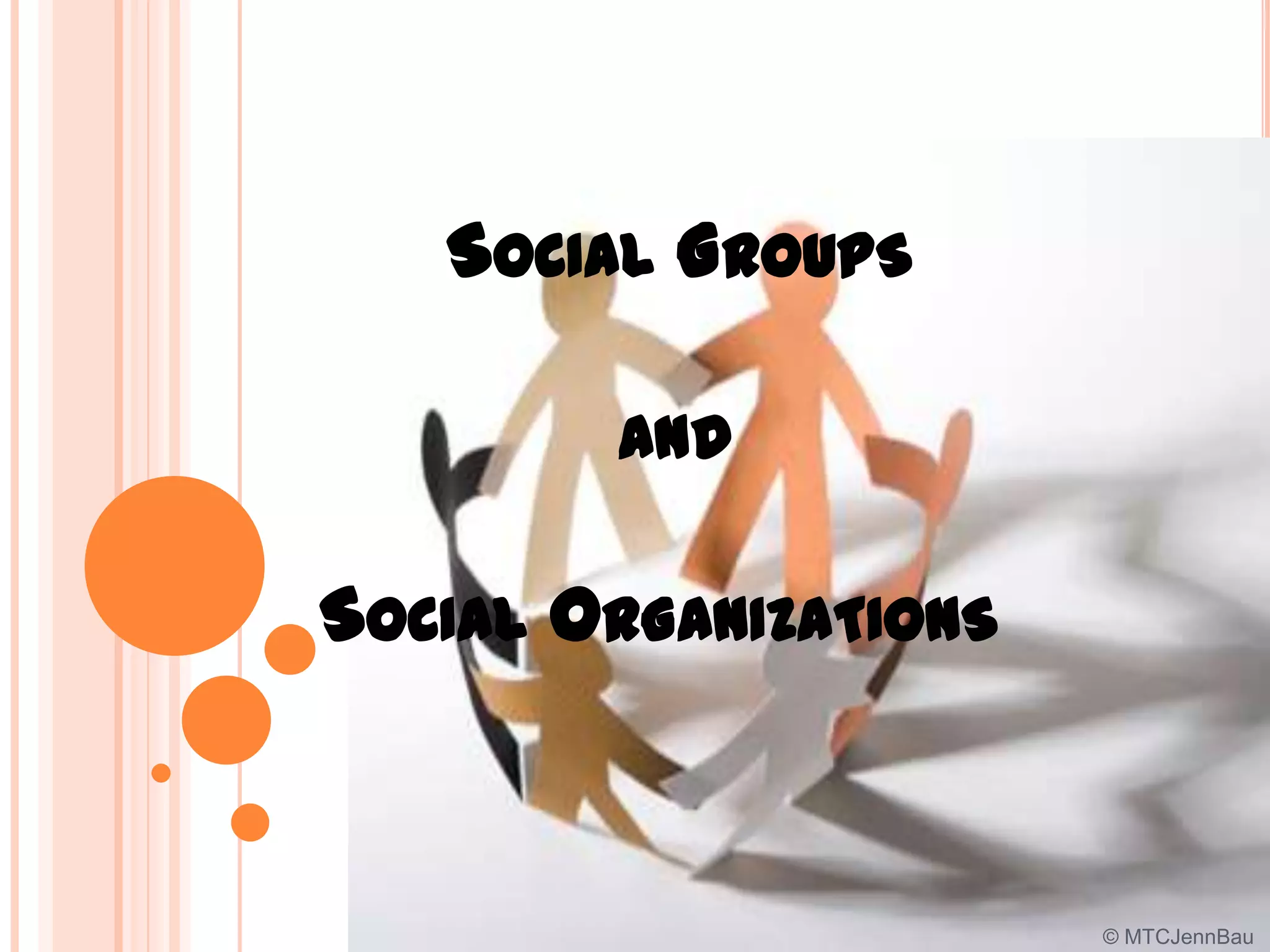 Social groups and Social organization | PPTX