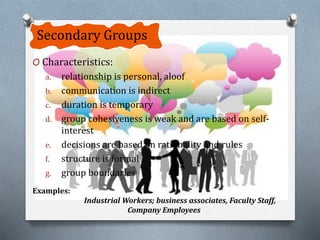 Social groups and social organization BSHRM4A @ STI Balagtas | PPT