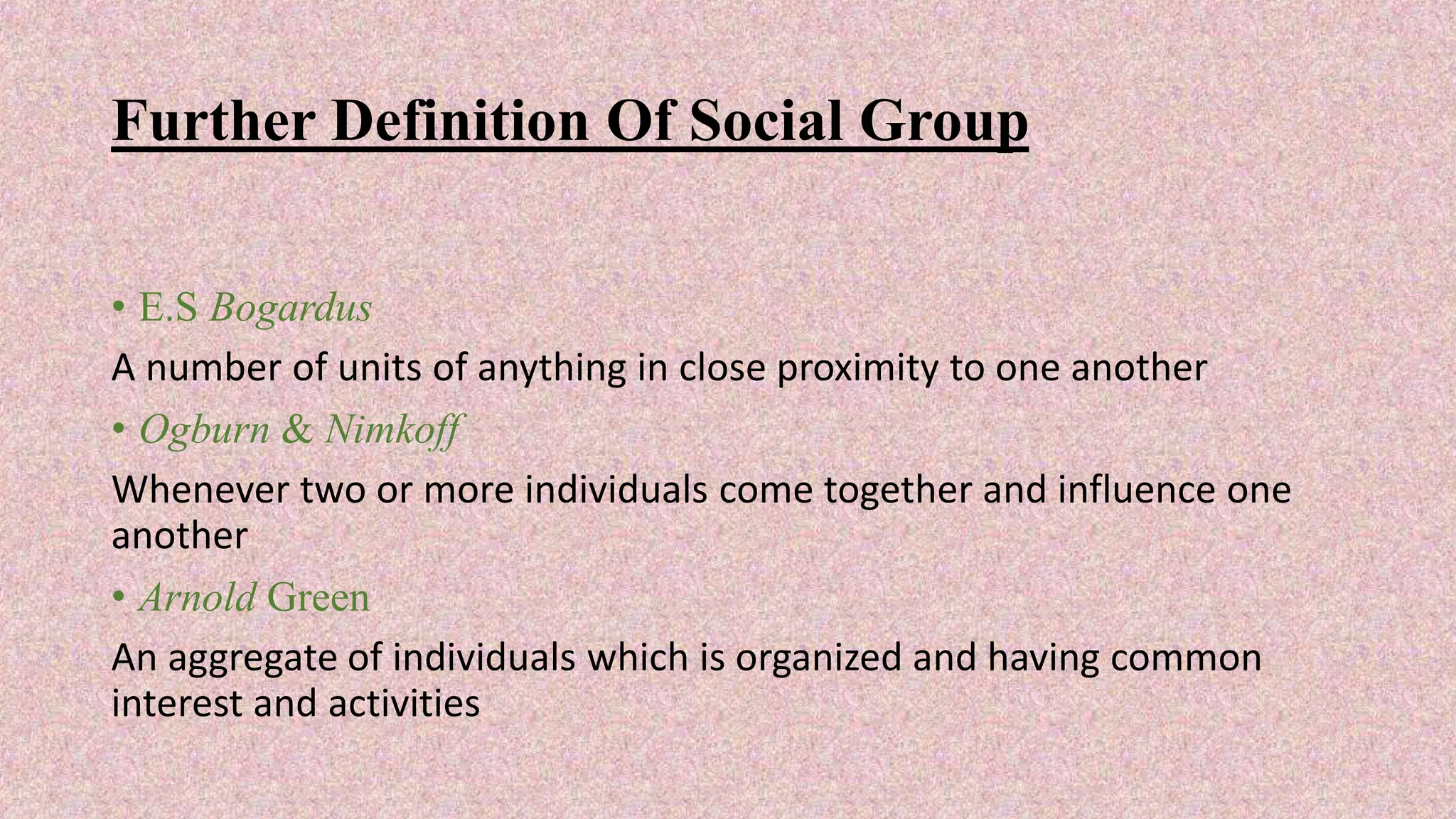 Social groups and types | PPTX