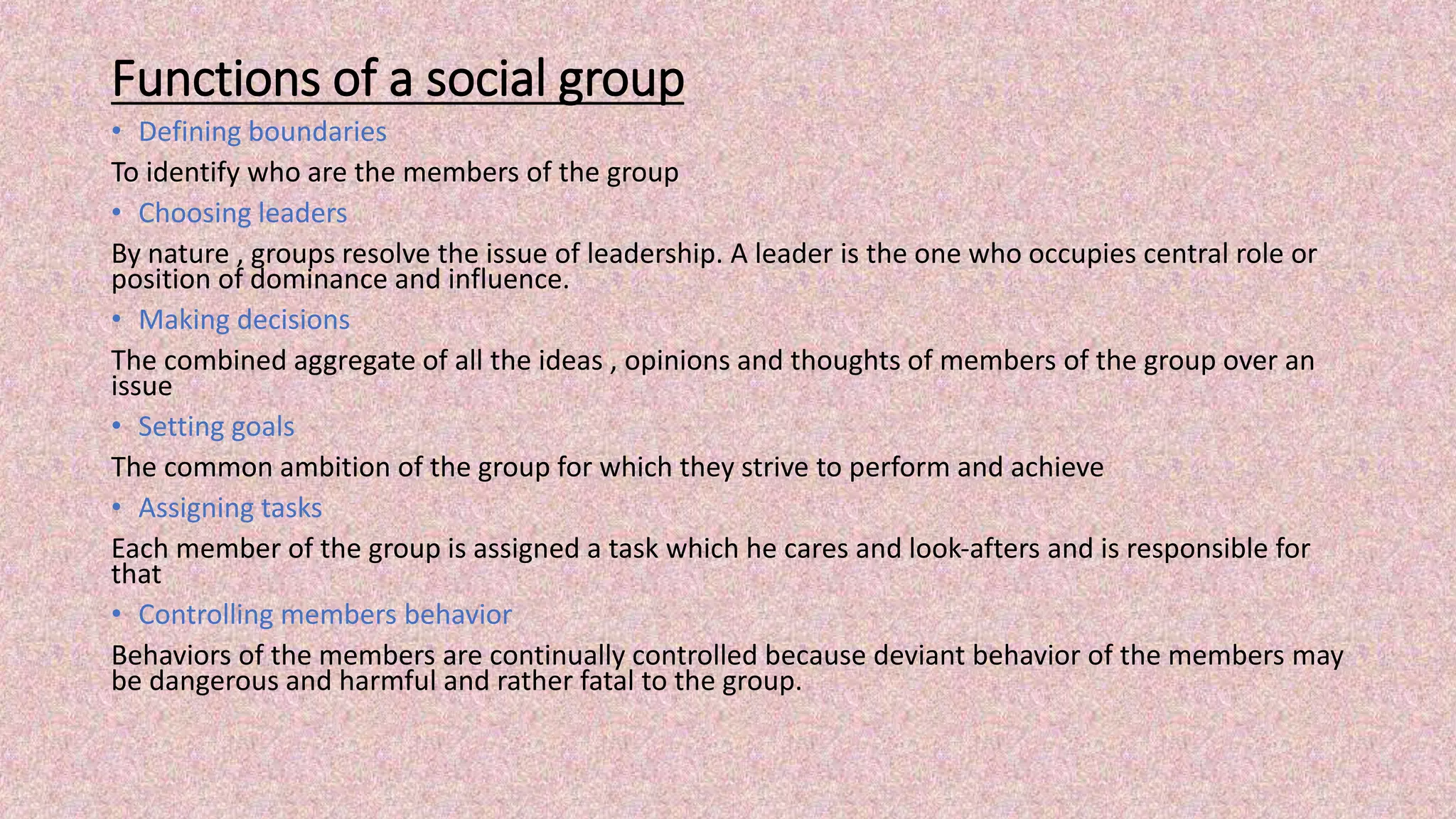 Social groups and types | PPTX