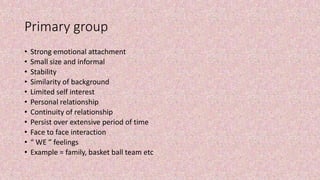 Social groups and types | PPTX