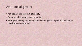 Social groups and types | PPTX