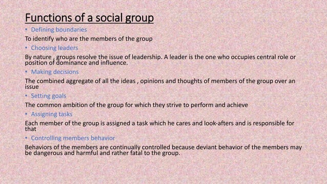 Social groups and types | PPTX